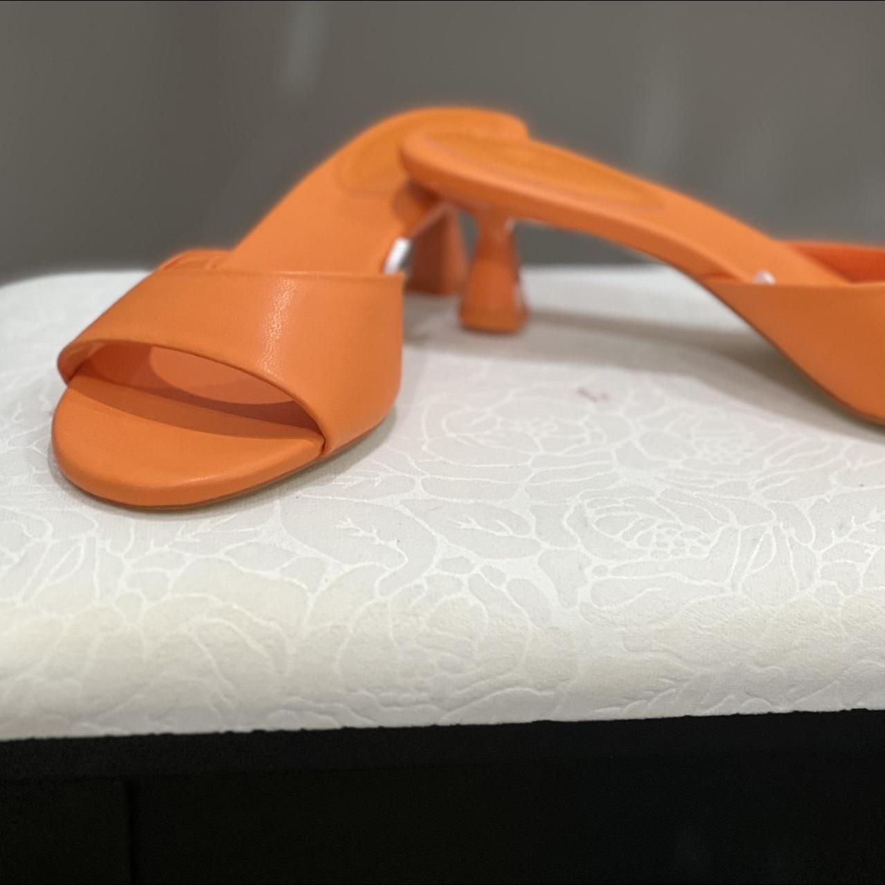 H&M little orange mules! Never worn!!! Size 39 (size 8) - Depop