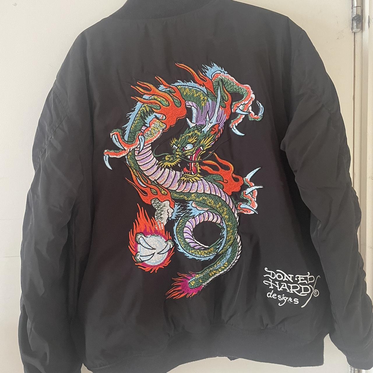Ed Hardy dragon jacket M Perfect condition #edhardy... - Depop