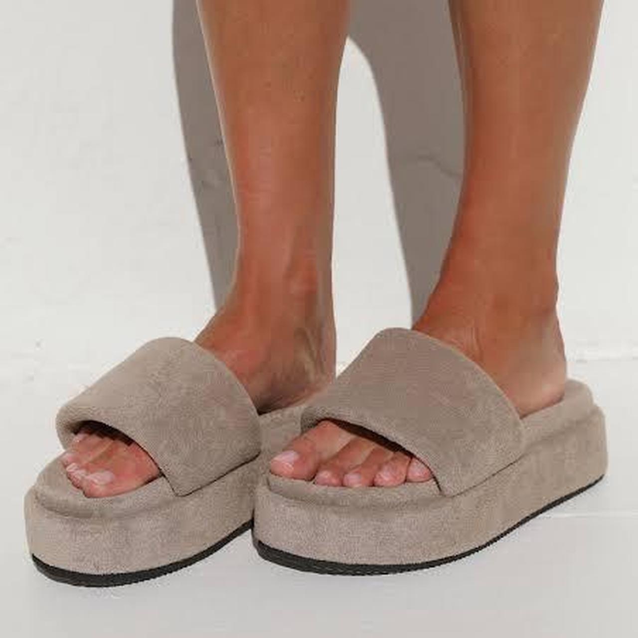 Alias Mae Bree slides in grey neoprene size 41 Brand... - Depop