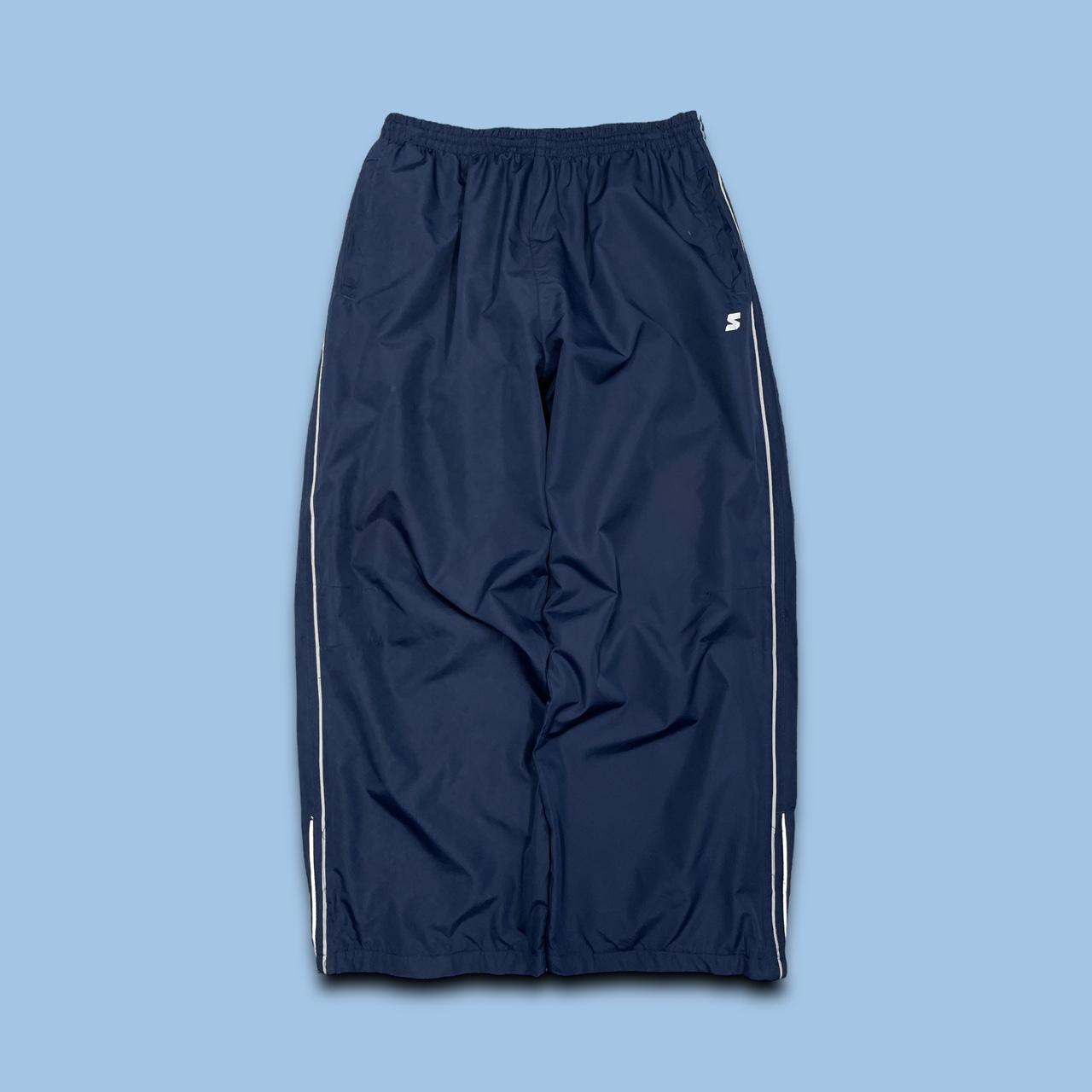 VINTAGE Y2K STARTER BAGGY WIDE LEG TRACKSUIT BOTTOMS... - Depop