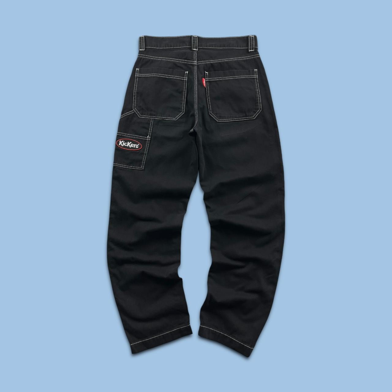 KICKERS BAGGY STRAIGHT LEG CARPENTER JEANS... - Depop