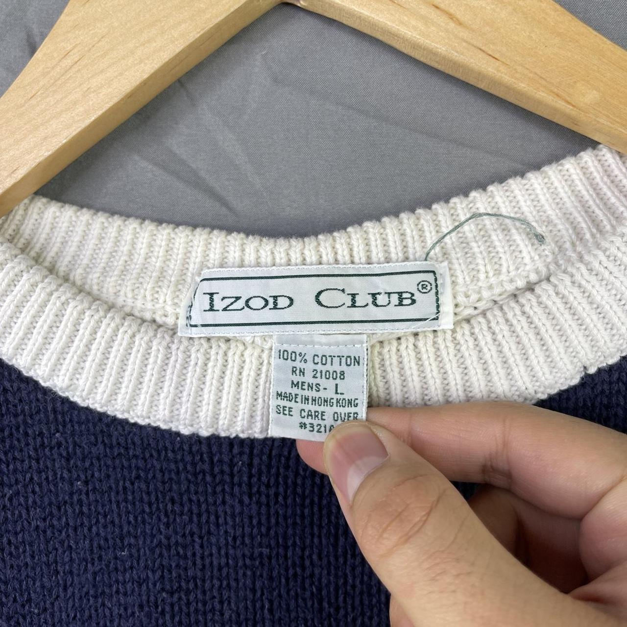 Vintage 90s IZOD Golf Chunky Knit Crewneck... - Depop