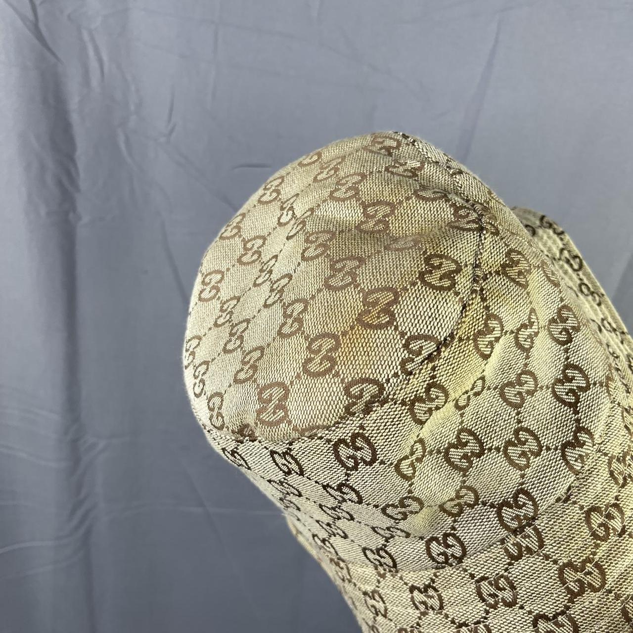 Vintage 90s Gucci Mongram GG Bucket Hat condition is... - Depop
