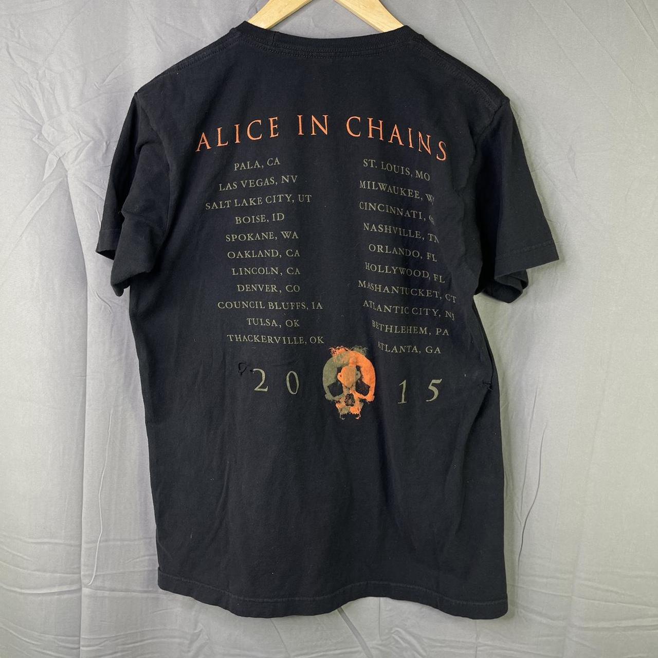 2015 Alice in Chains Tour T Shirt condition is great... - Depop
