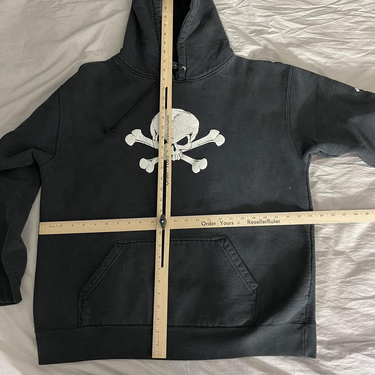 Vintage y2K Grunge Skeleton Skull Punk Pullover... - Depop