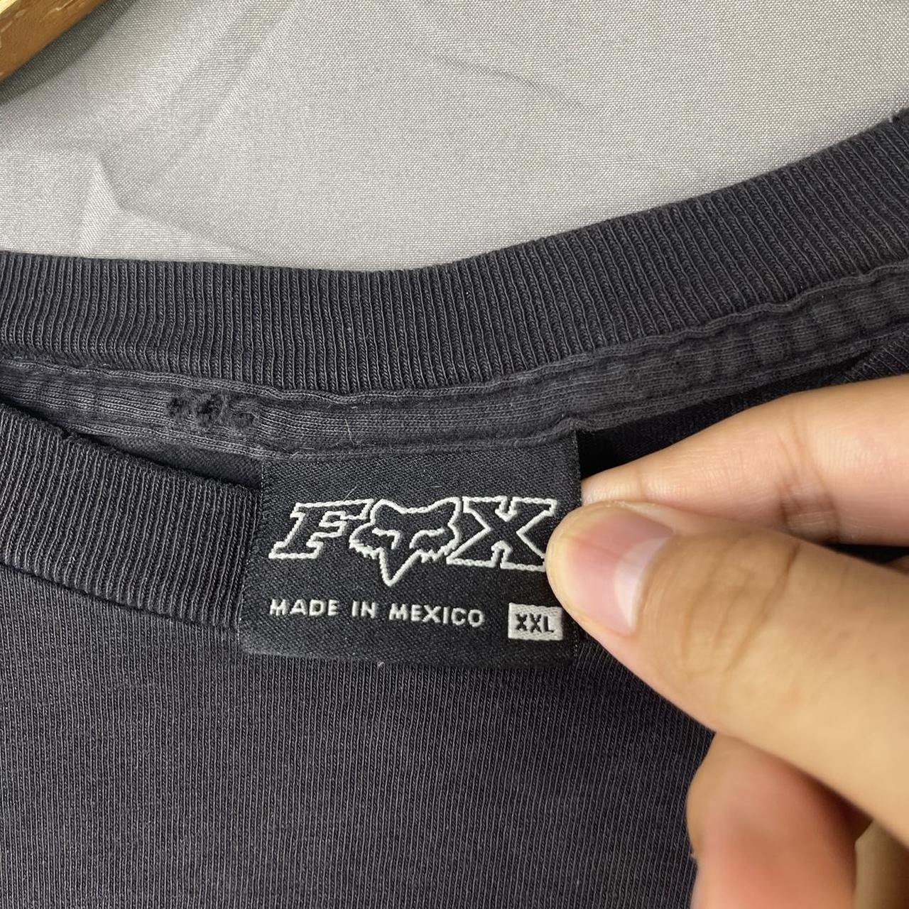 Vintage Early 2000s Fox Racing Center Logo Print T... - Depop