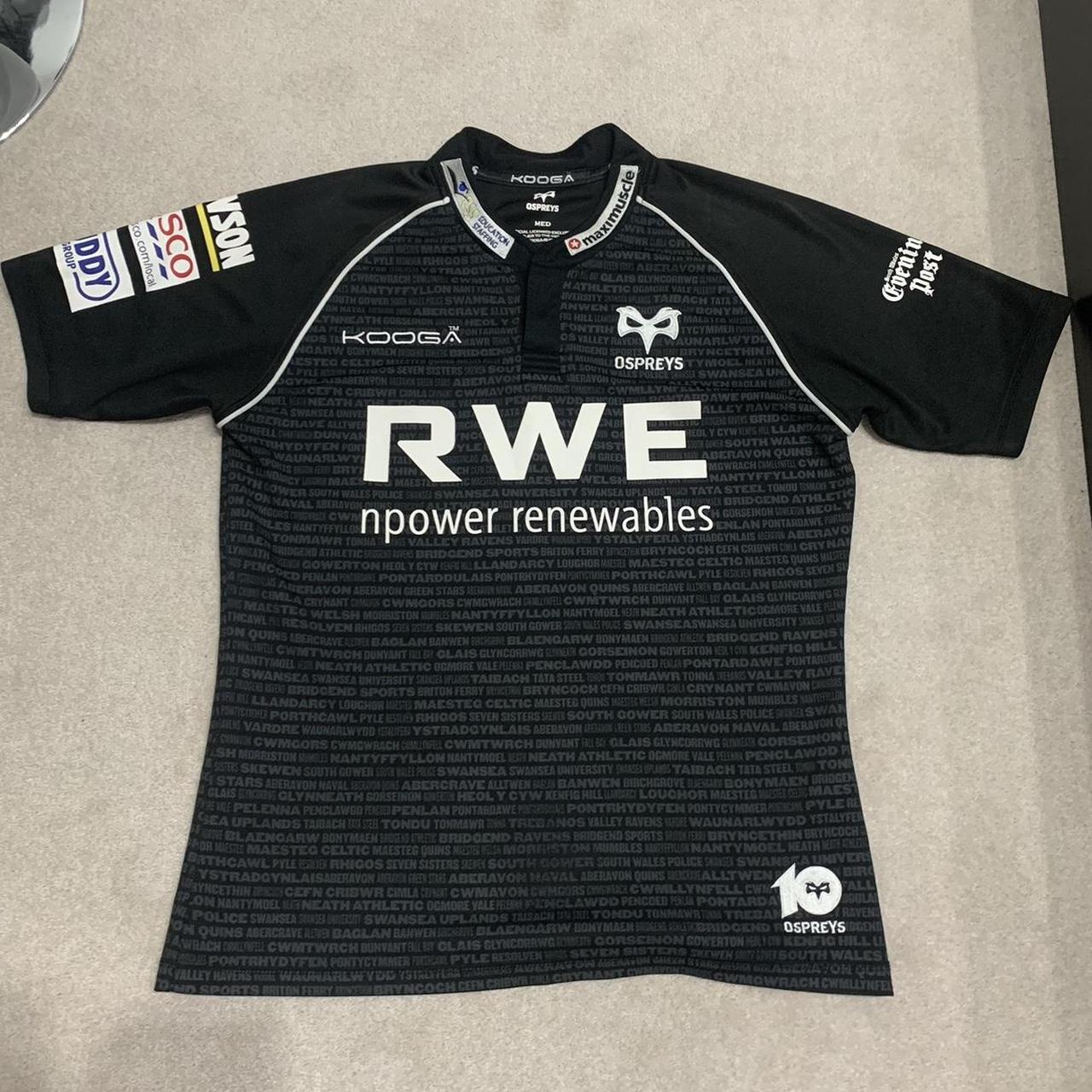 Vintage Ospreys rugby 10th anniversary shirt Size... - Depop