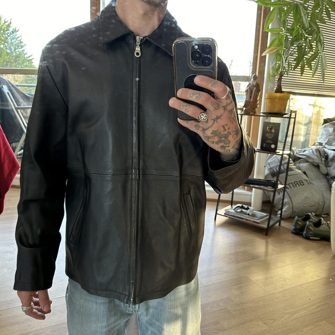 Vintage linea leather jacket Looks very sick. Fits... - Depop