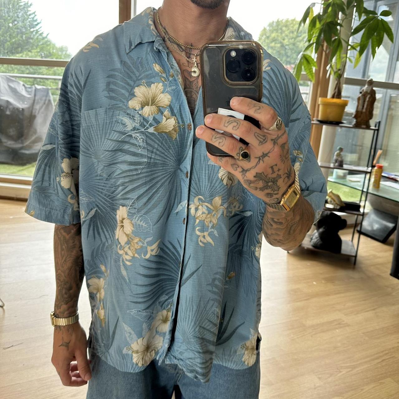 Vintage Jamaican jaxx short sleeve silk shirt Sick... | Depop