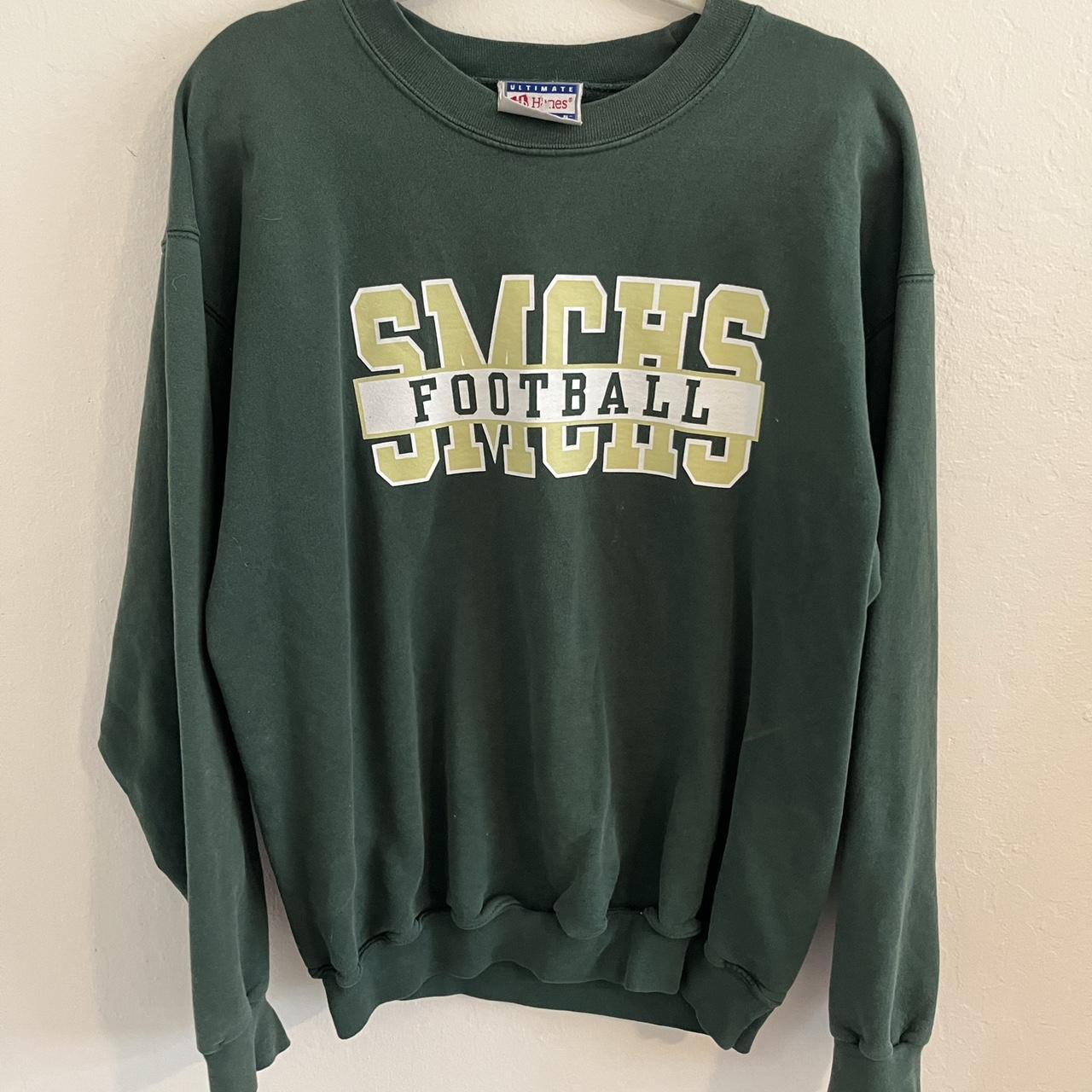 SMCHS football sweatshirt, worn a lot but is in... - Depop