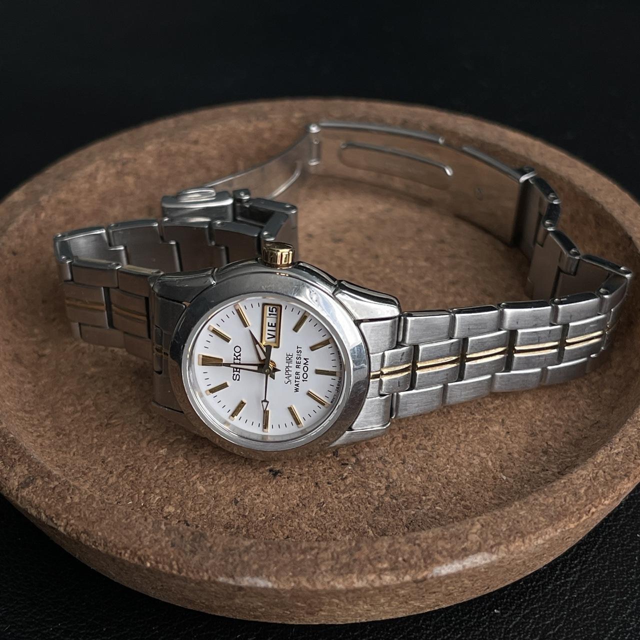 Seiko sapphire water resist 100m watch women watch... - Depop