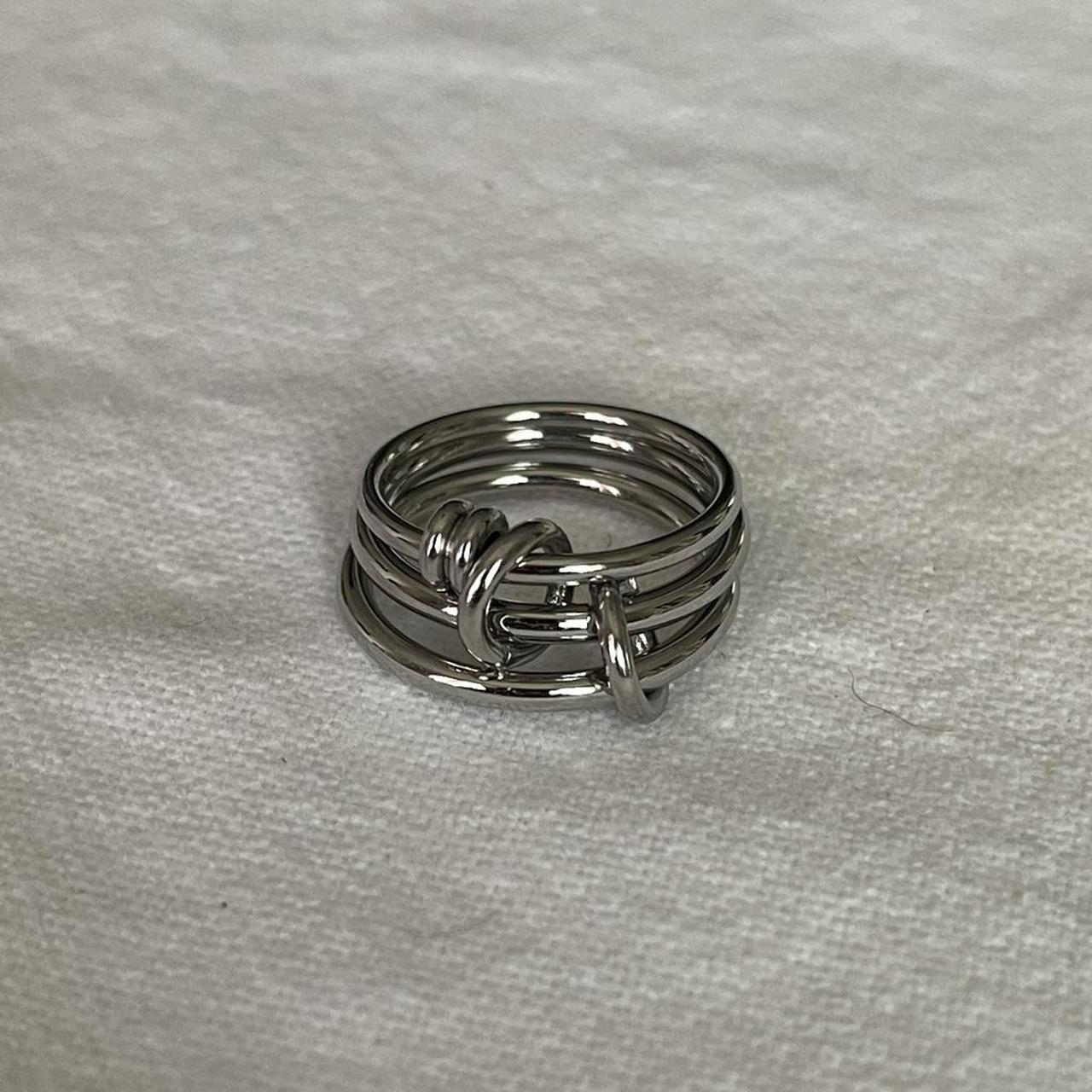 Silver 3 loops ring size 7 | Depop