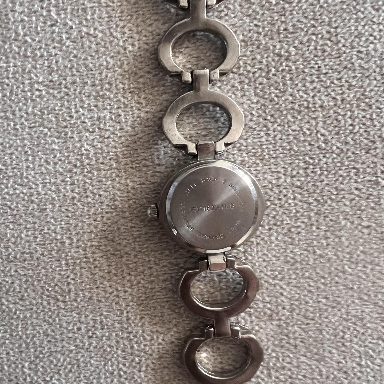 Super cute silver chain link watch with working... - Depop