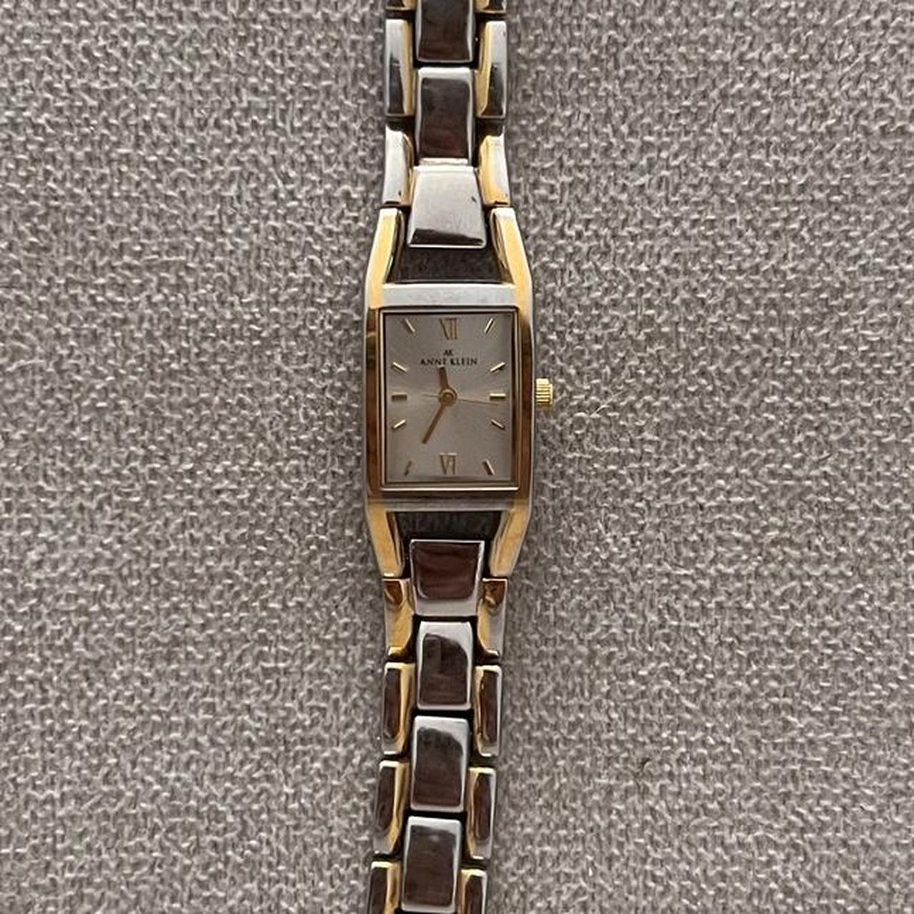 Vintage 2 toned square face watch With champagne... - Depop