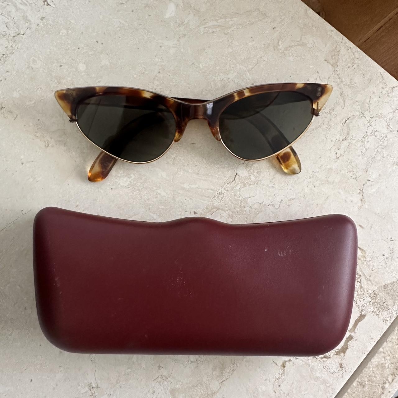 Vintage sunglasses Made in Italy Comes with case - Depop