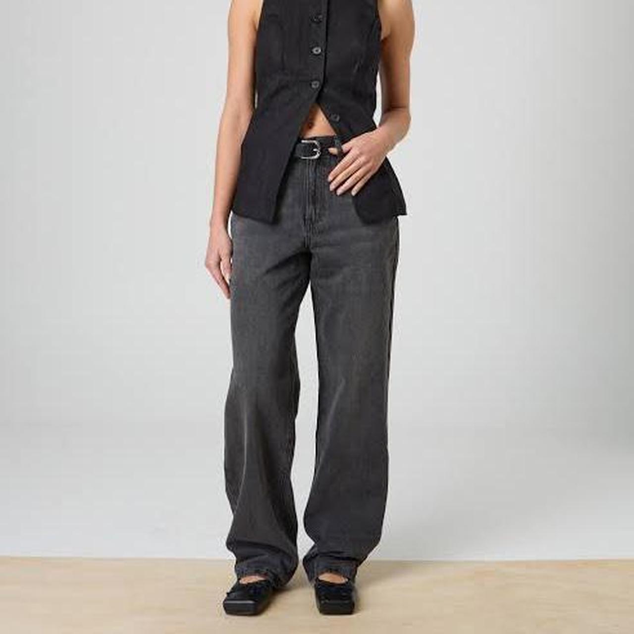 Glassons PIPER PUDDLE BAGGY JEANS Colour: black... | Depop