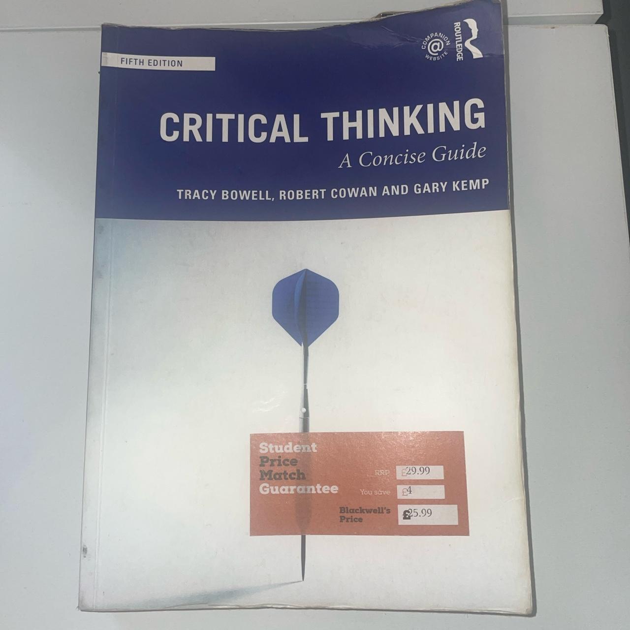 Critical Thinking fifth edition. A concise guide by... - Depop