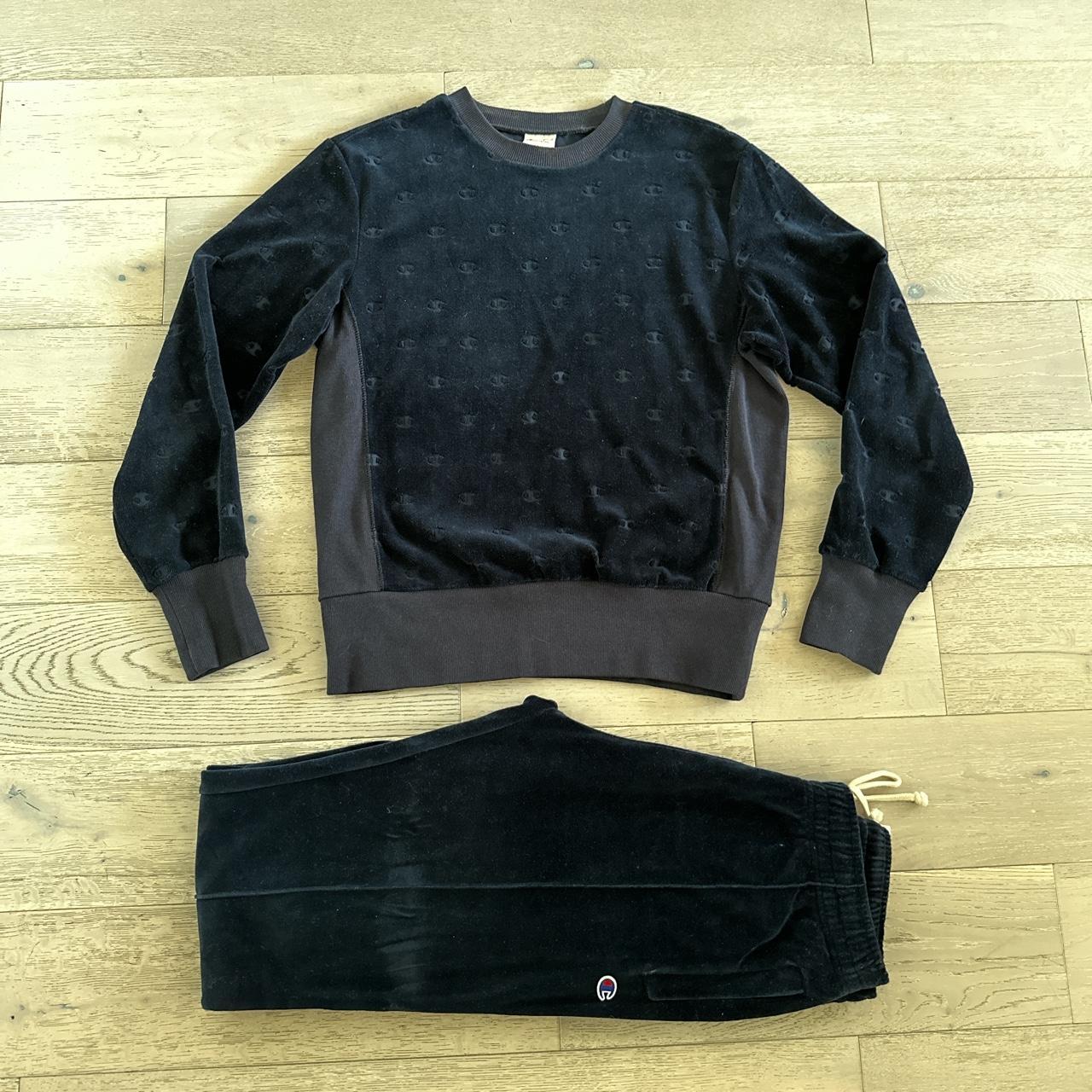 Champion velour matching tracksuit super fresh only... - Depop