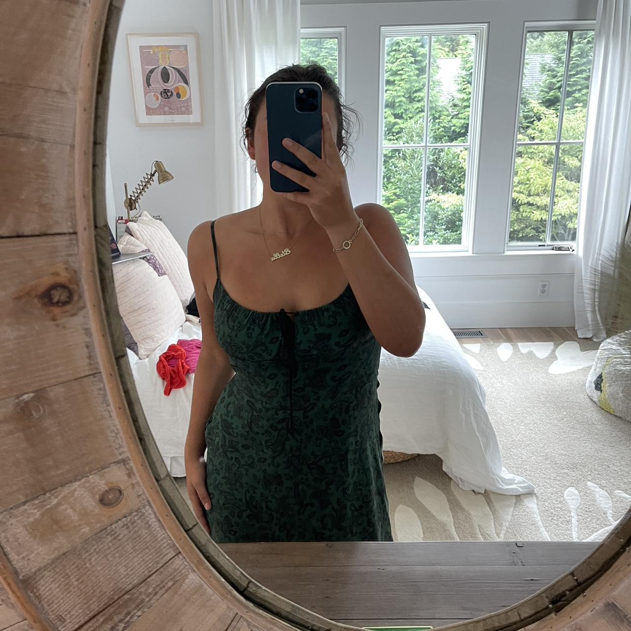 Realisation Par green mini dress In very good... - Depop