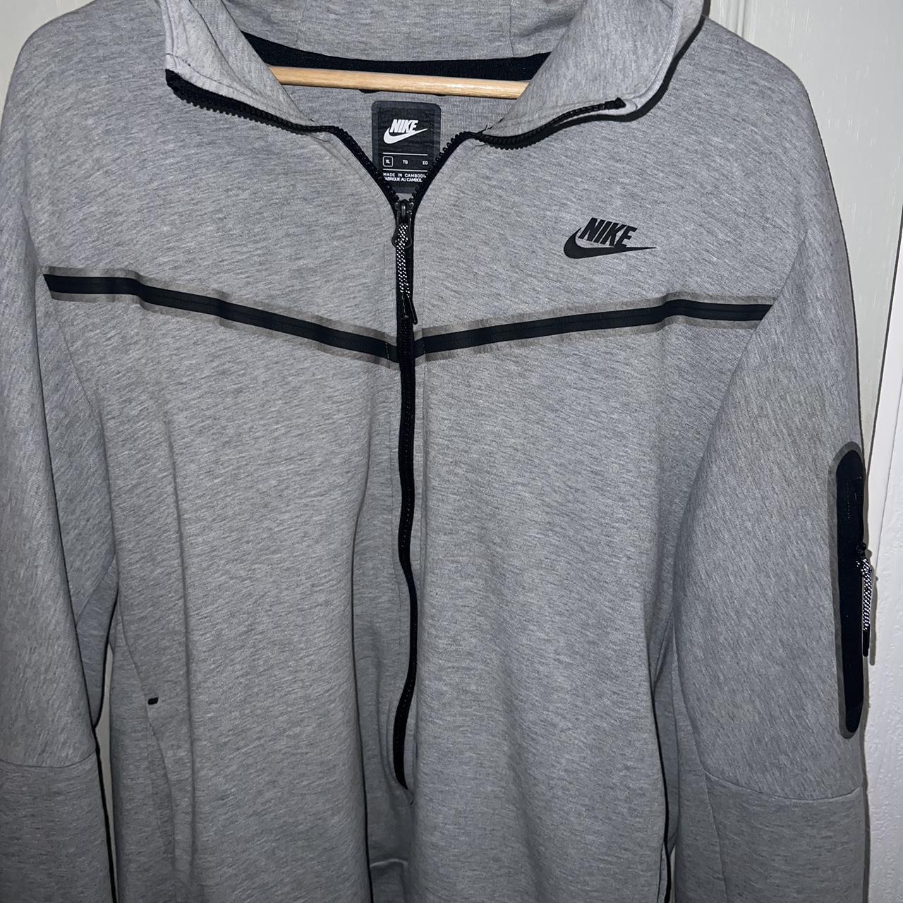 Grey Nike Tech Fleece, some minor flaws ( see pics 2... - Depop