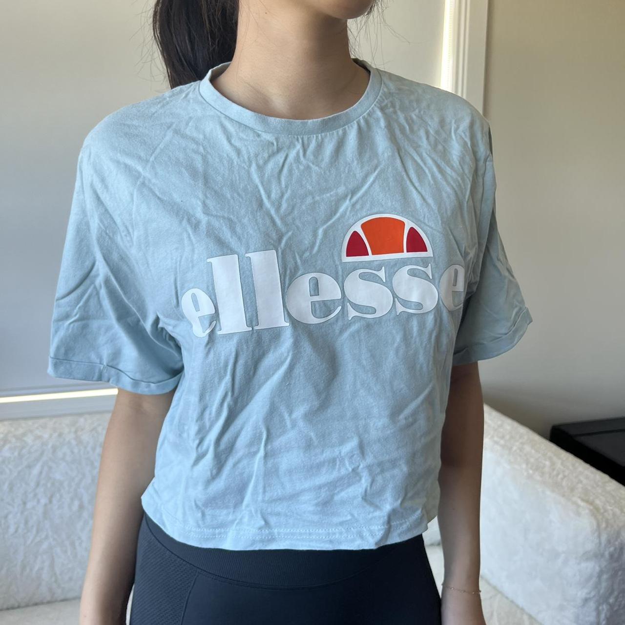 Ellesse crop top Boxy fit and unique colour with... - Depop
