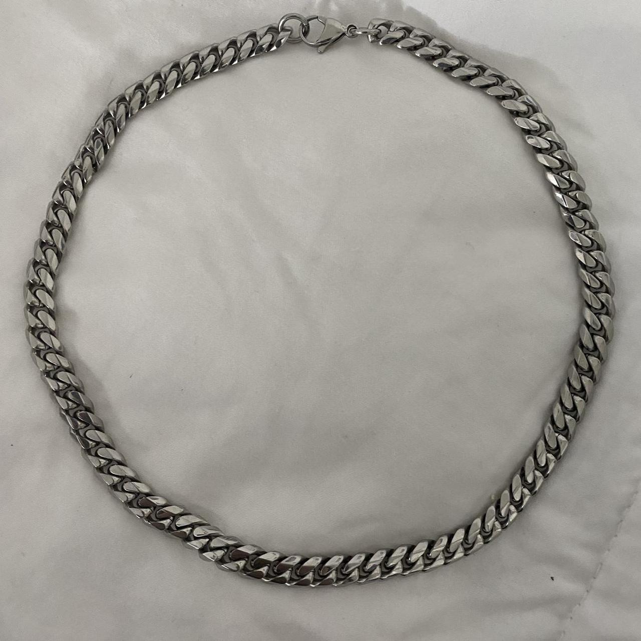 Hard Jewelry cuban chain stainless steel no... | Depop