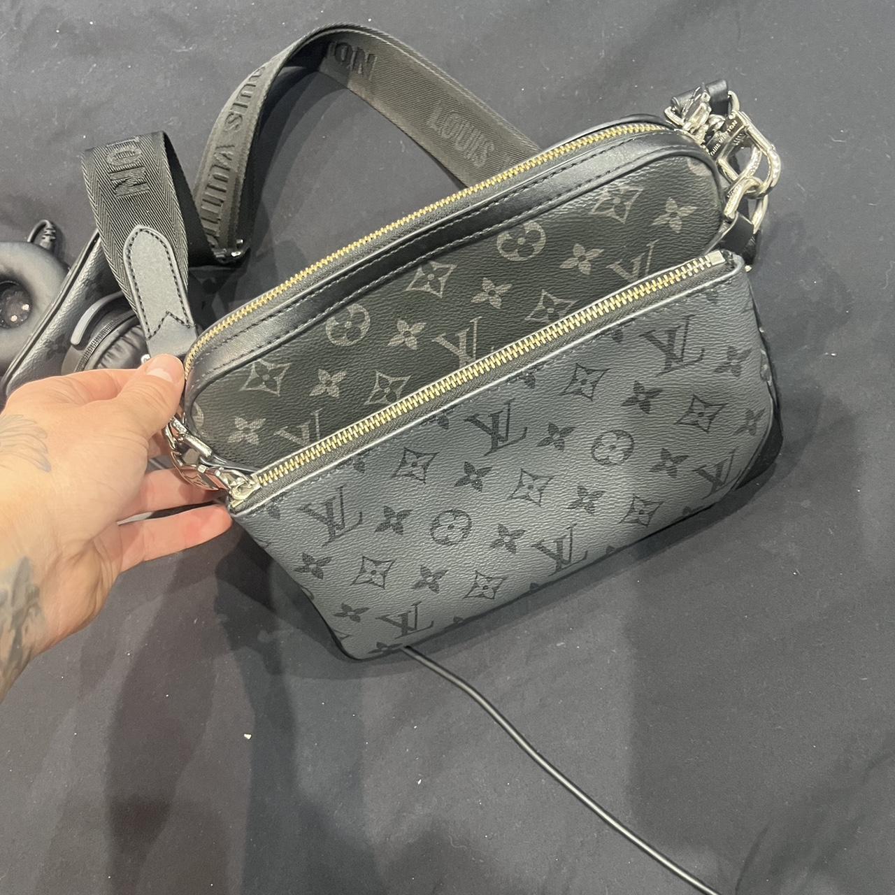 3 piece Louis Vuitton man bag, excellent condition... - Depop