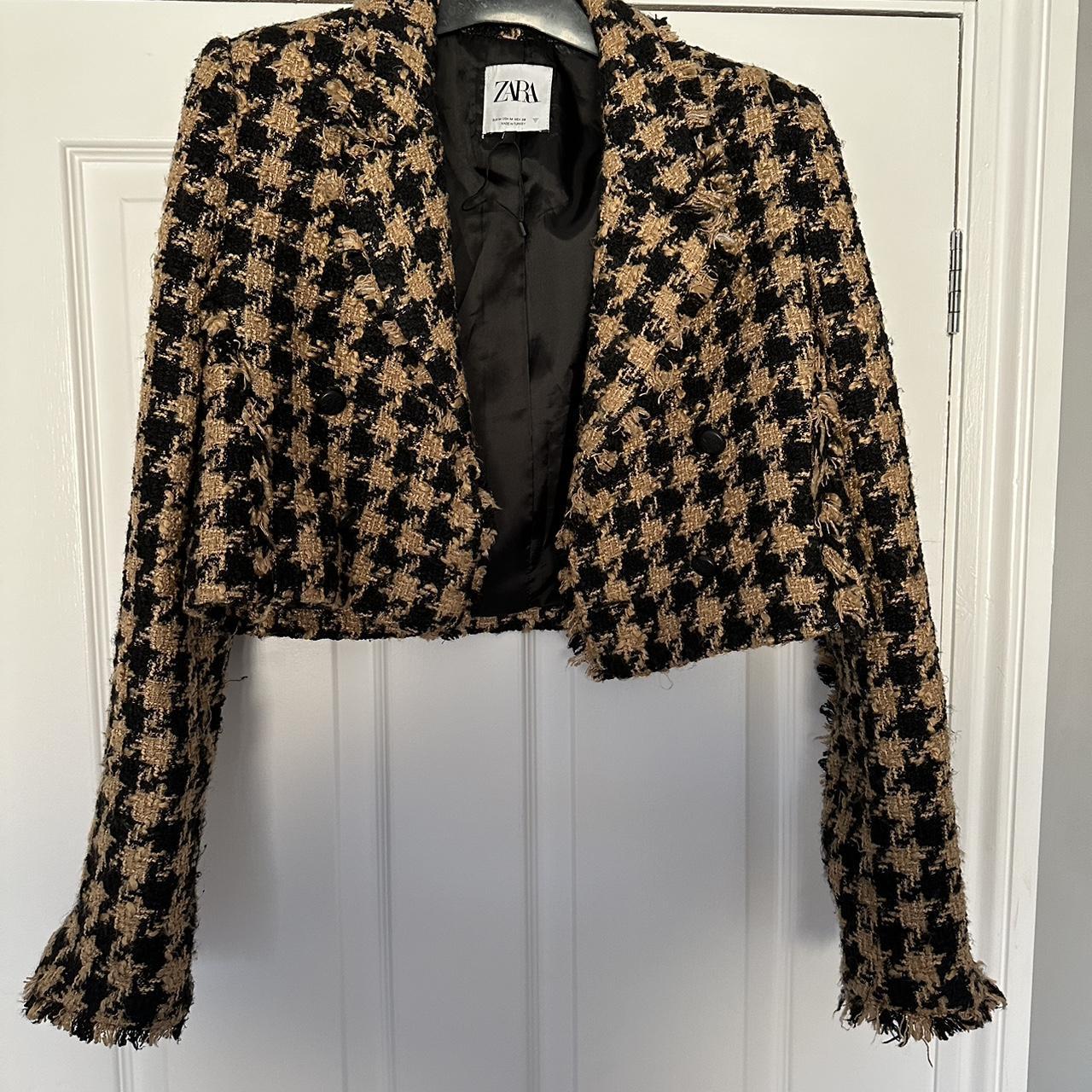 Zara Tweed Set 2 Piece Blazer And Skirt Suit Size... - Depop