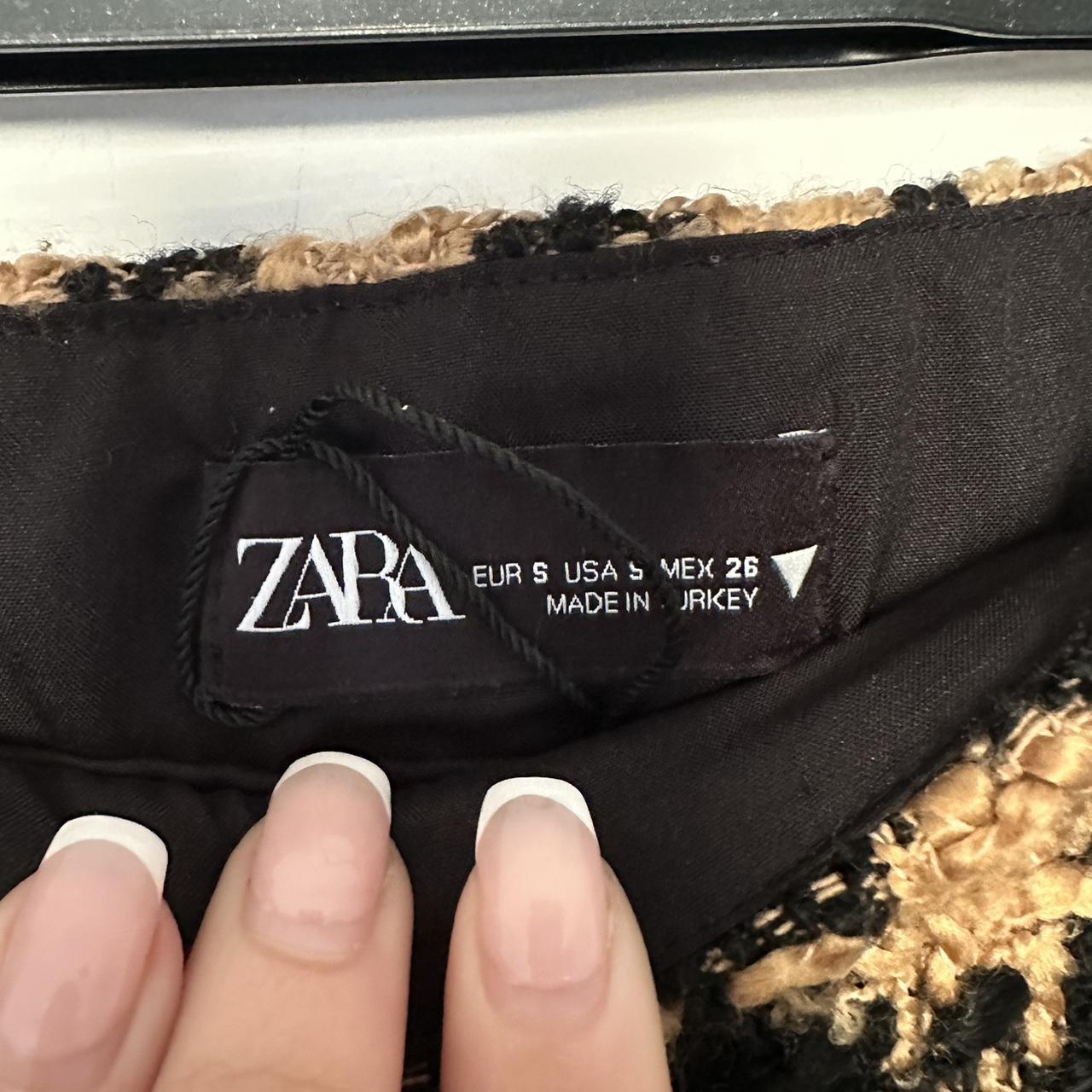 Zara Tweed Set 2 Piece Blazer And Skirt Suit Size... - Depop