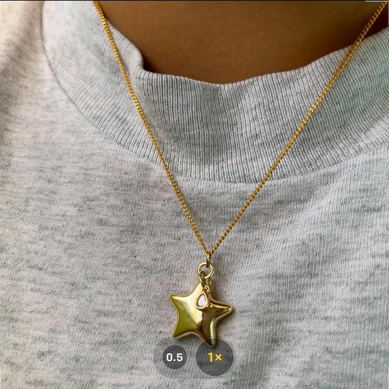 Teardrop Star Chain - handmade by me - 17in chain -... | Depop