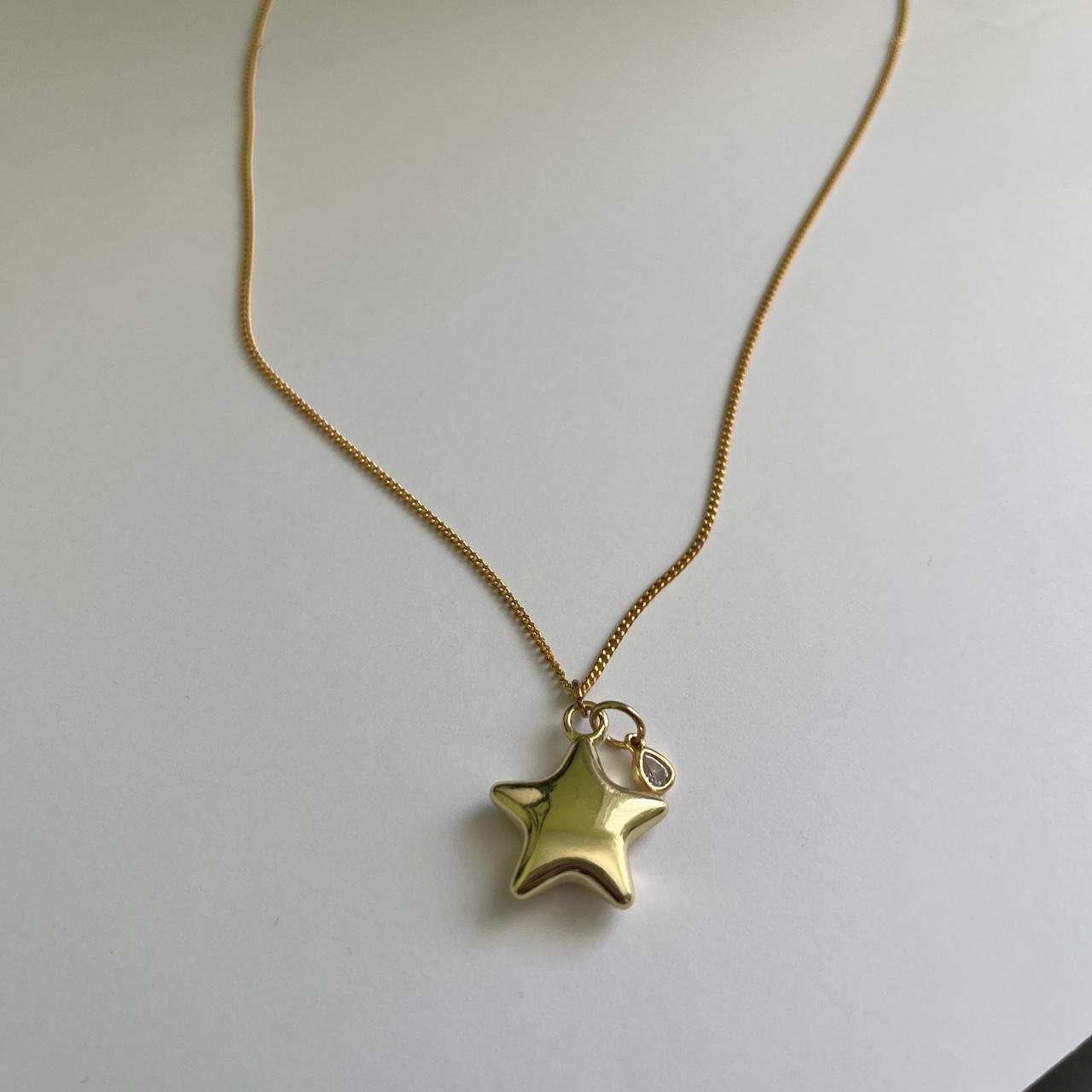 Teardrop Star Chain - handmade by me - 17in chain -... | Depop