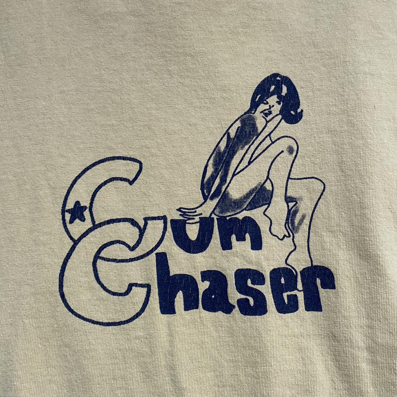 kevin abstract merch: “cum chaser” yellow graphic... - Depop