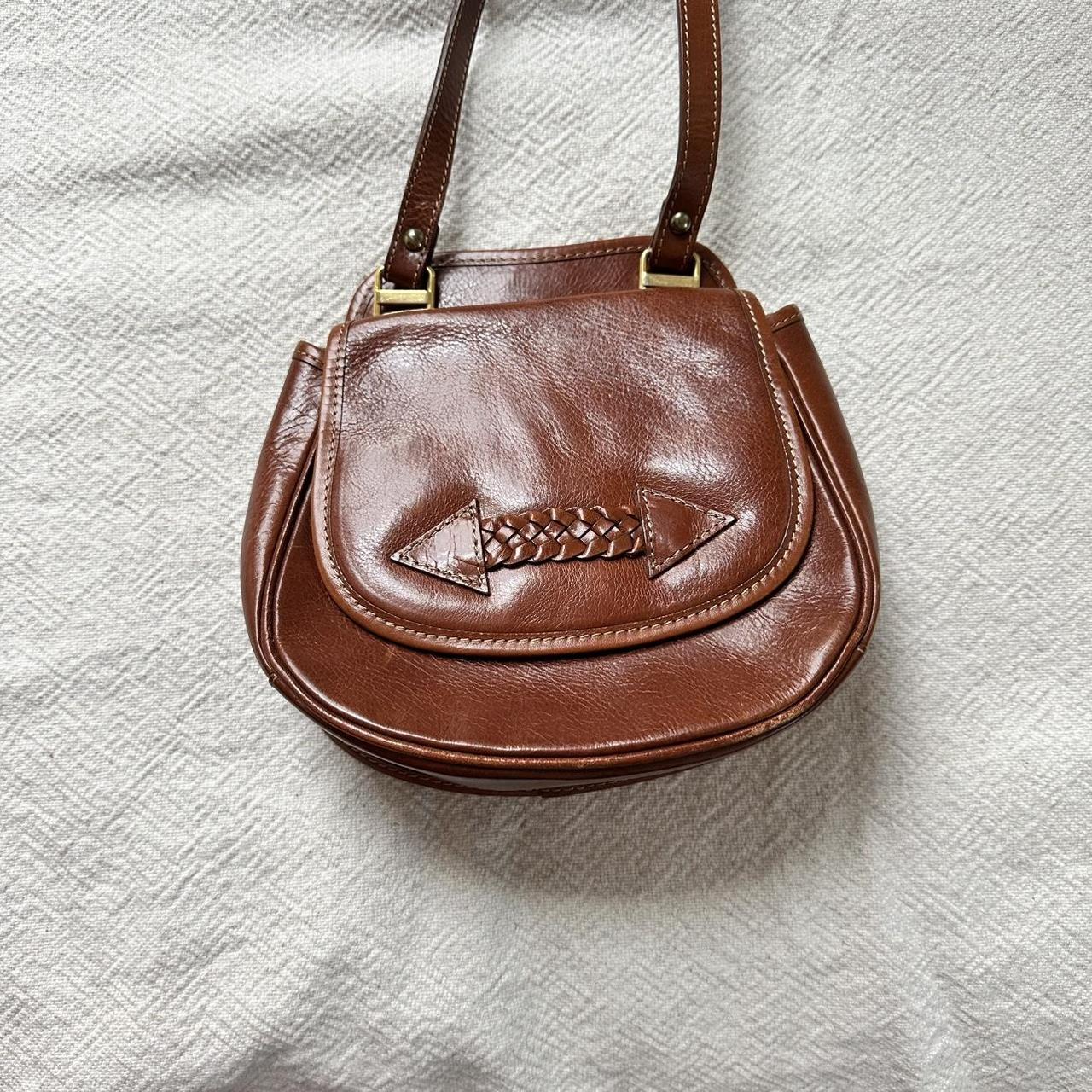 Rappi brown leather cross body bag Boho... - Depop