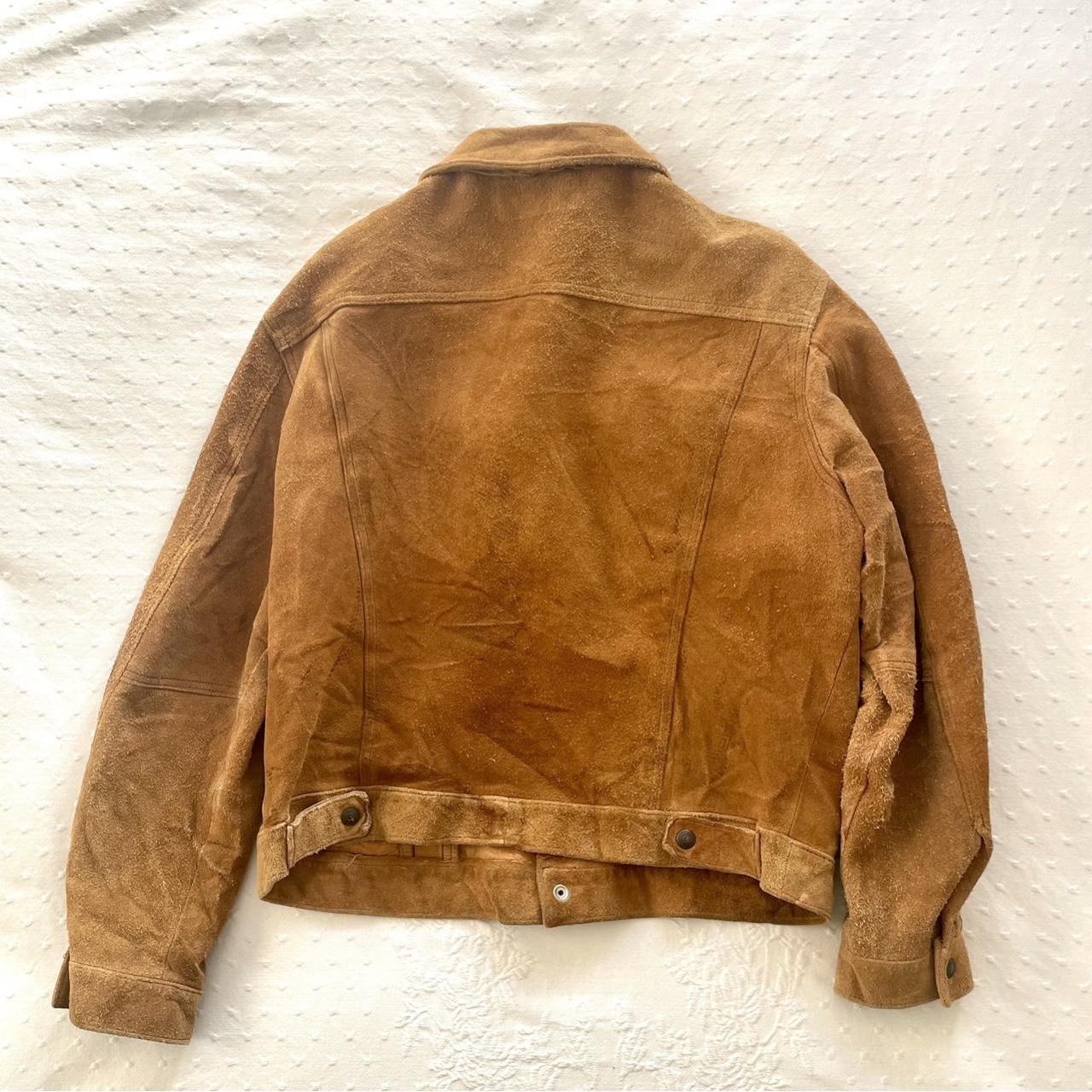 Original Levi's Split Cowhide Suede Leather Trucker... - Depop