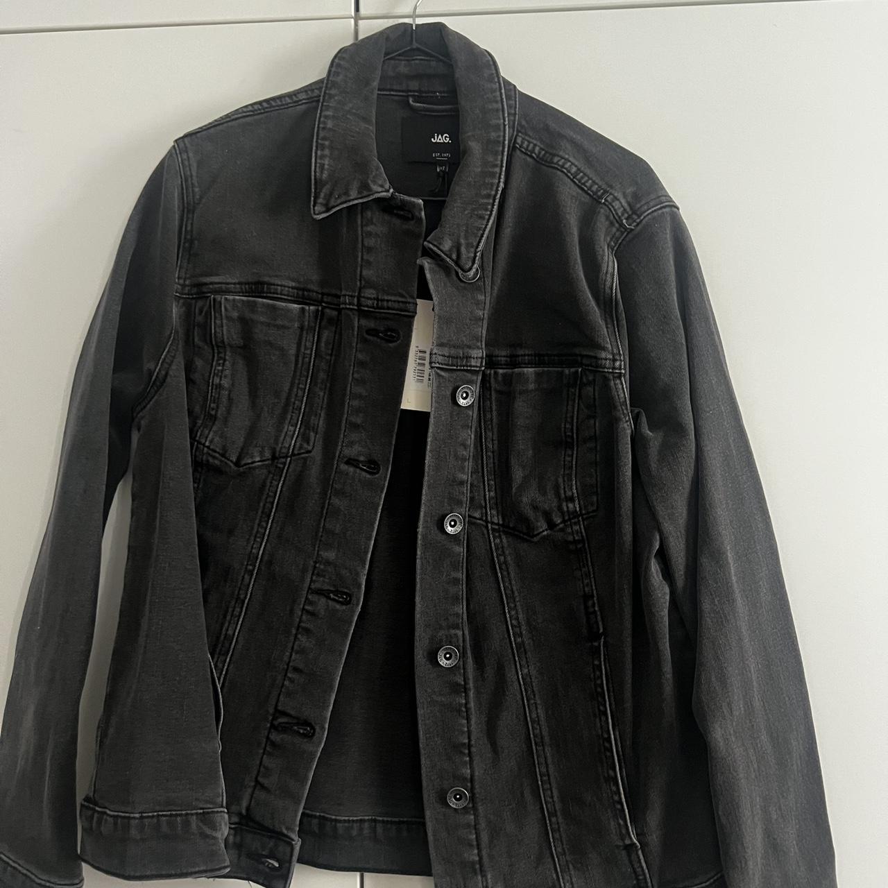 JAG brand new with tags Black Denim Jacket RRP... | Depop