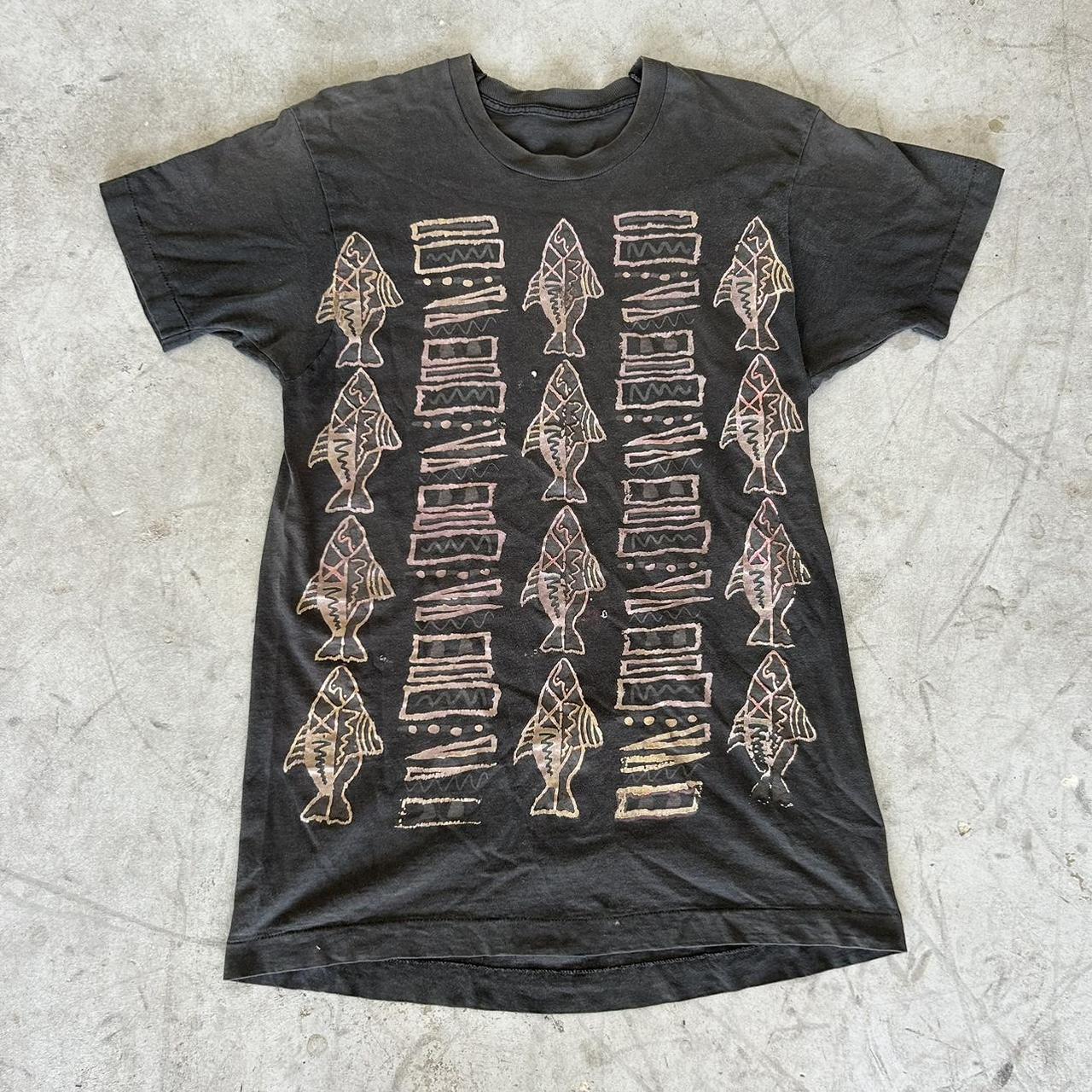 Vintage 80s/90s Fish Single Stitch Tee Shirt Will... - Depop