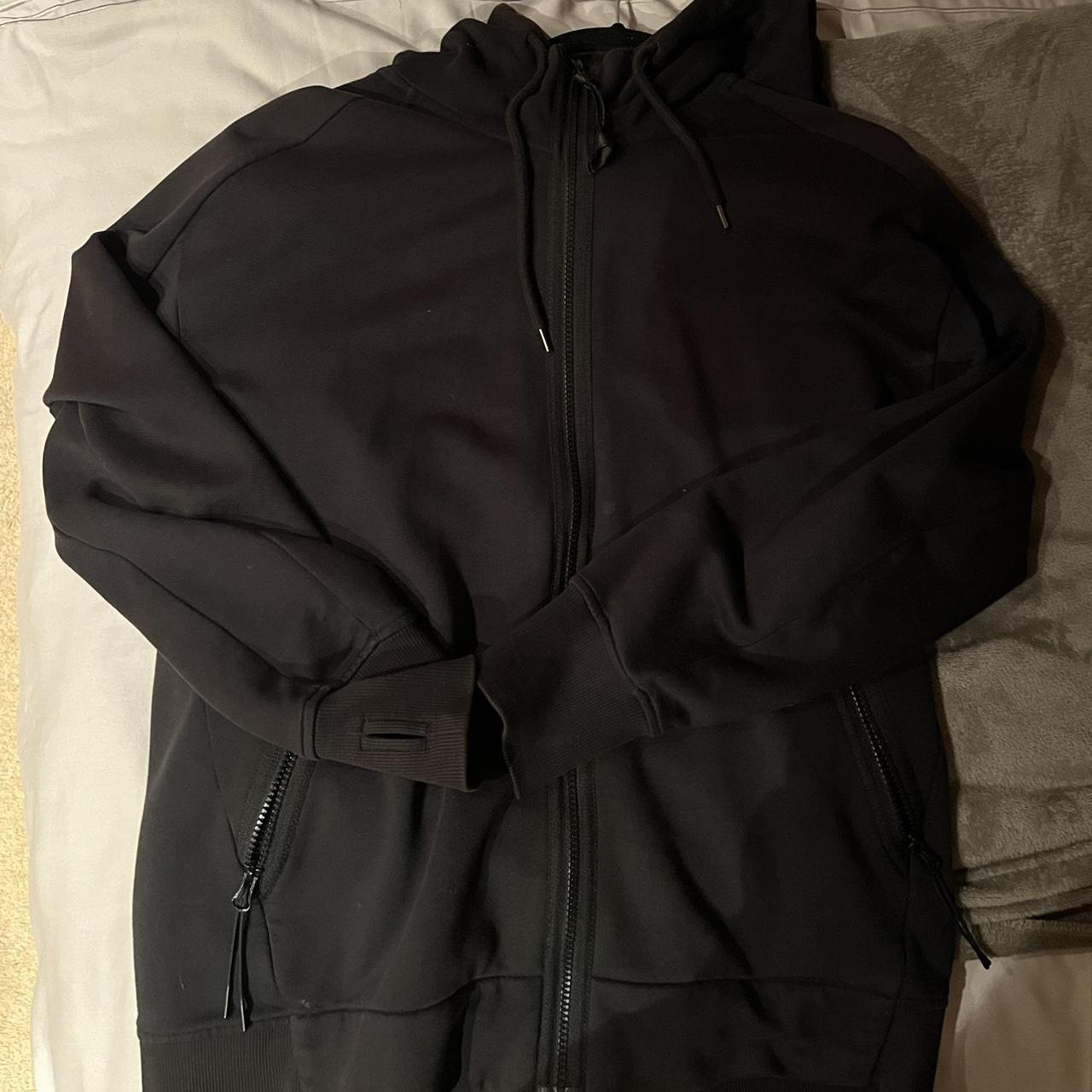 CP company goggle hoodie Size large Black In great... - Depop