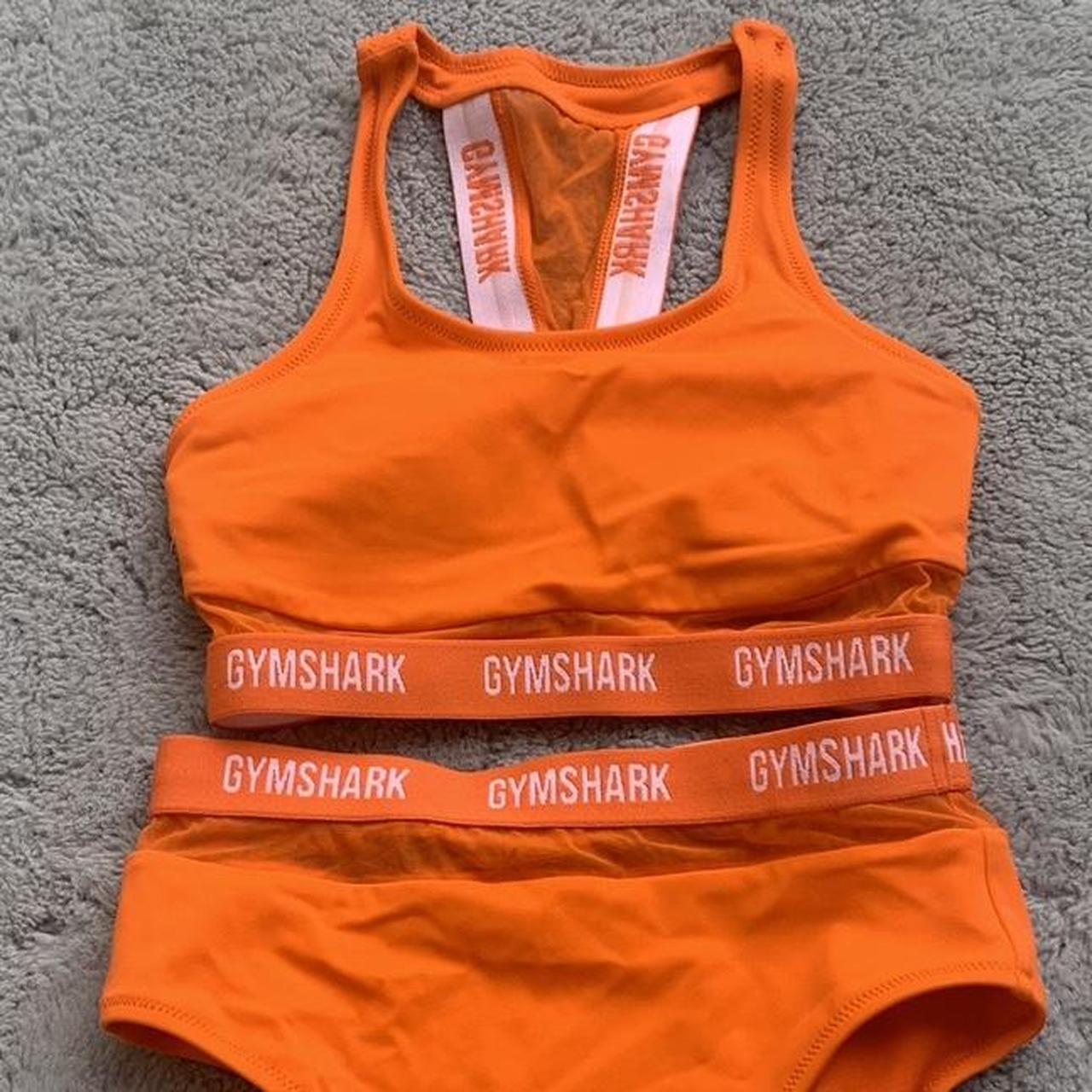 Gymshark Women's Orange Swimsuit-one-piece | Depop