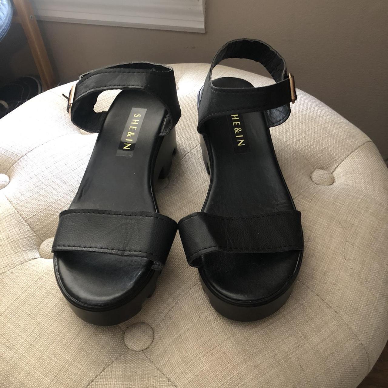 shein sandals size 39, im usually a size 8 and they... - Depop
