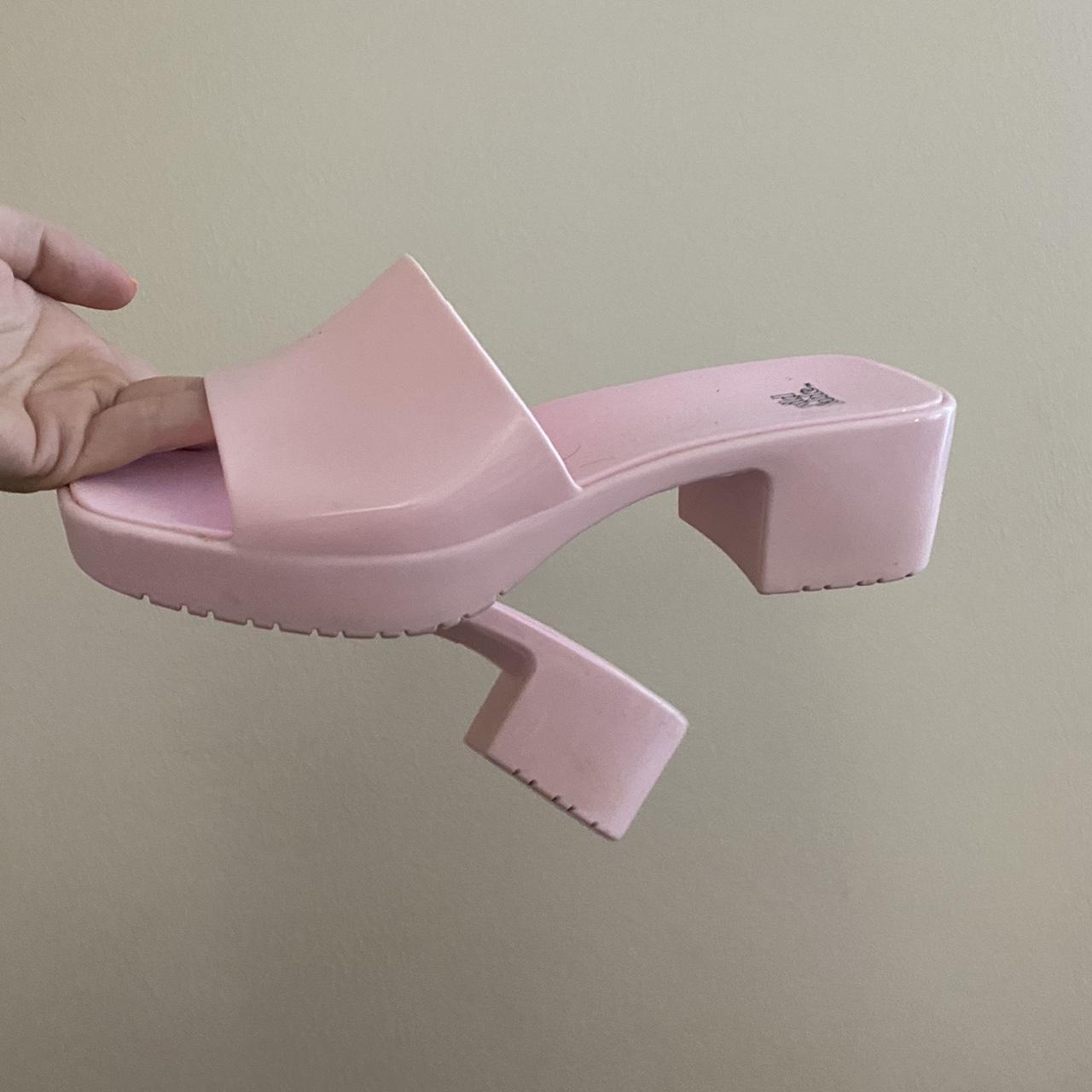 Wild fable Baby pink sandals, size 6 I wear a 7 but... - Depop