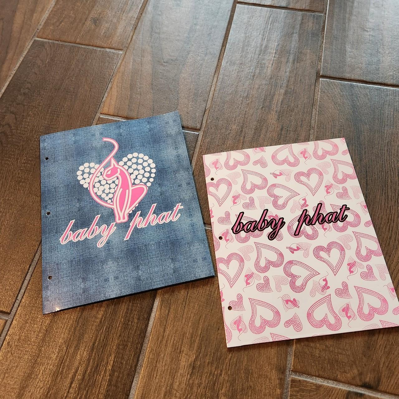 2000s Baby phat 2 folders Never been used - Depop