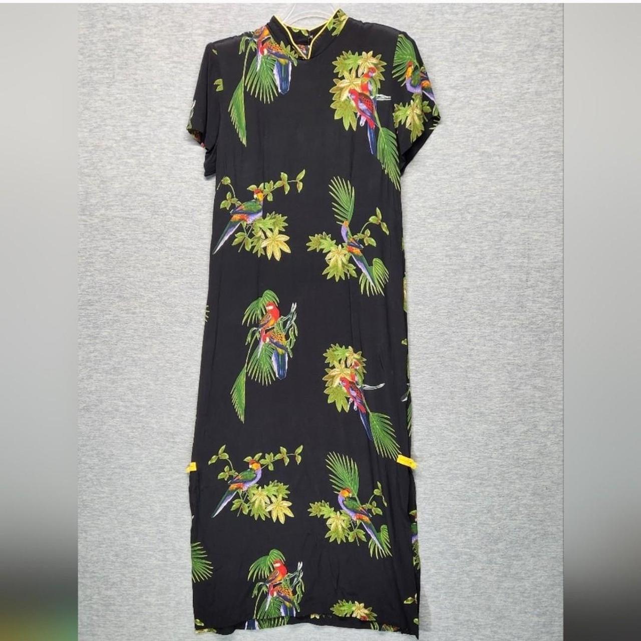 Vintage 90s Natural yours honolulu parrot Hawaiian... | Depop