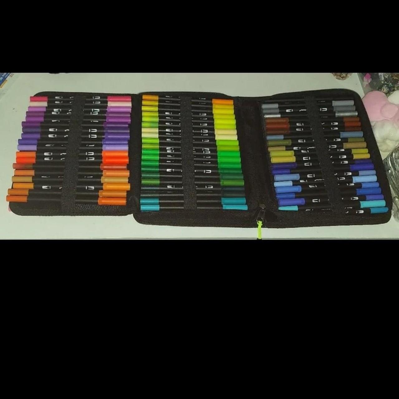 Dual markers pens Comes with 72 markers, nib... - Depop