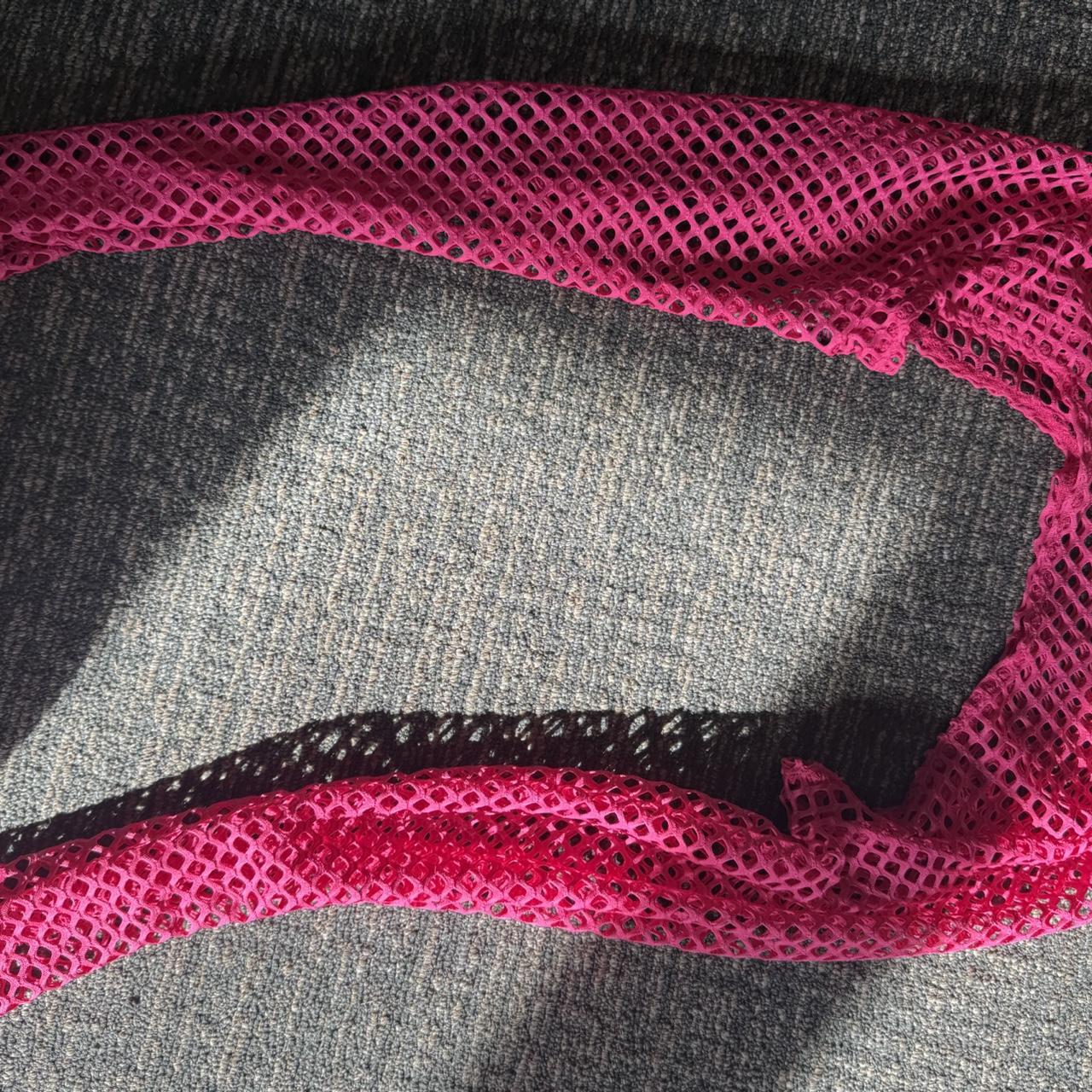 HOT Pink mesh long sleeve crop top #festivalvibes... | Depop