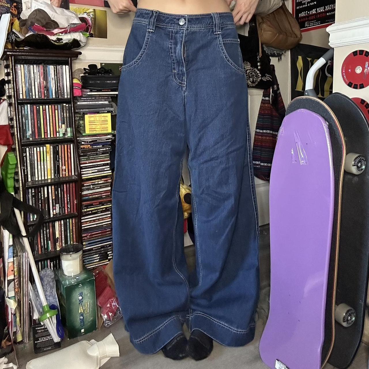 SUPER BAGGY ALAB RAVE PANTS insanely baggy , jnco... - Depop