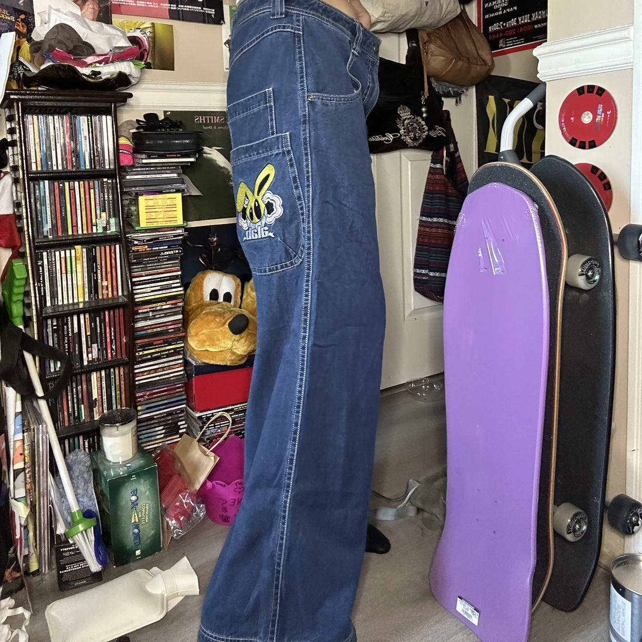 SUPER BAGGY ALAB RAVE PANTS insanely baggy , jnco... - Depop