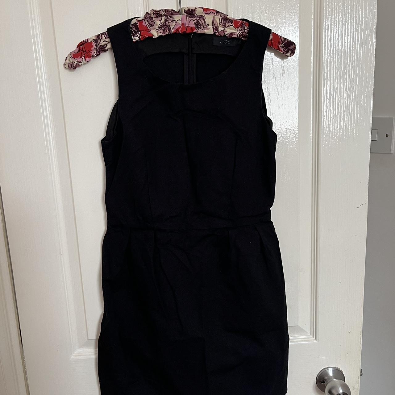 Black shift mini dress from COS. Tailored structured... - Depop