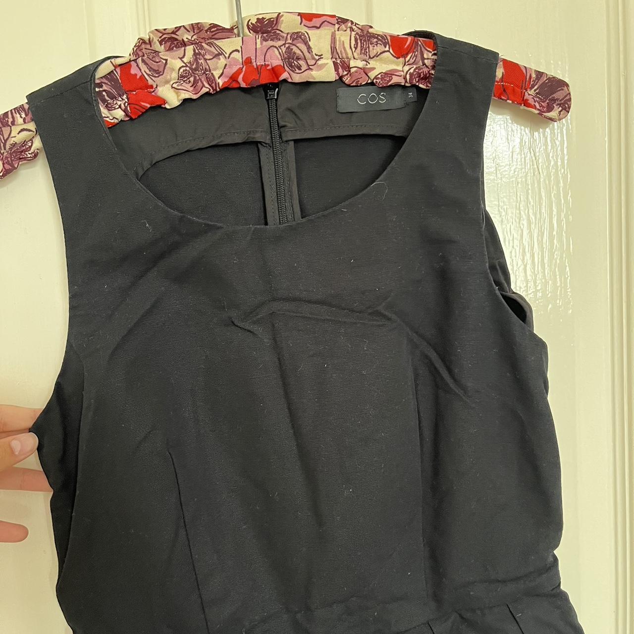 Black shift mini dress from COS. Tailored structured... - Depop