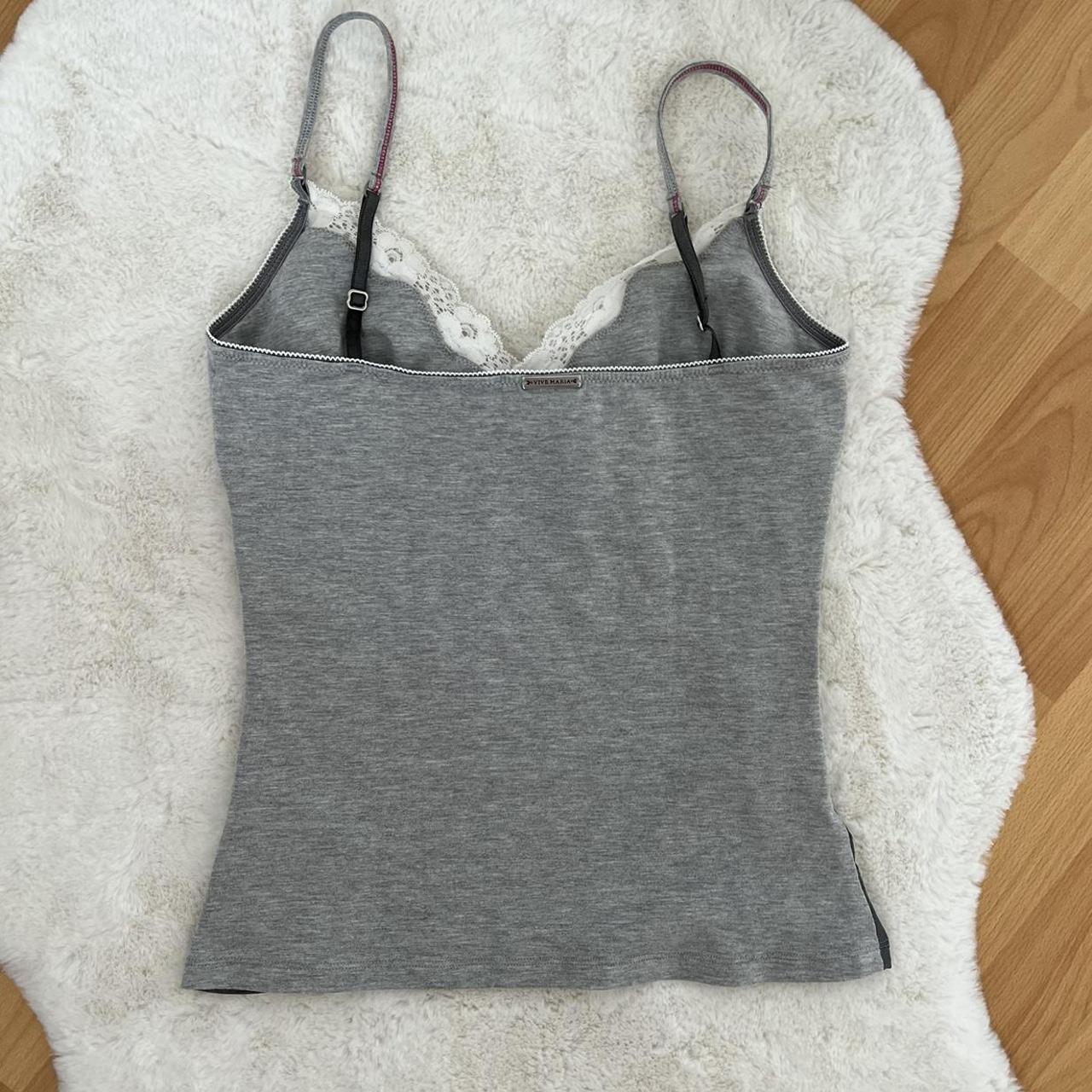 Vive Maria coquette cami top with Lace neckline and... - Depop