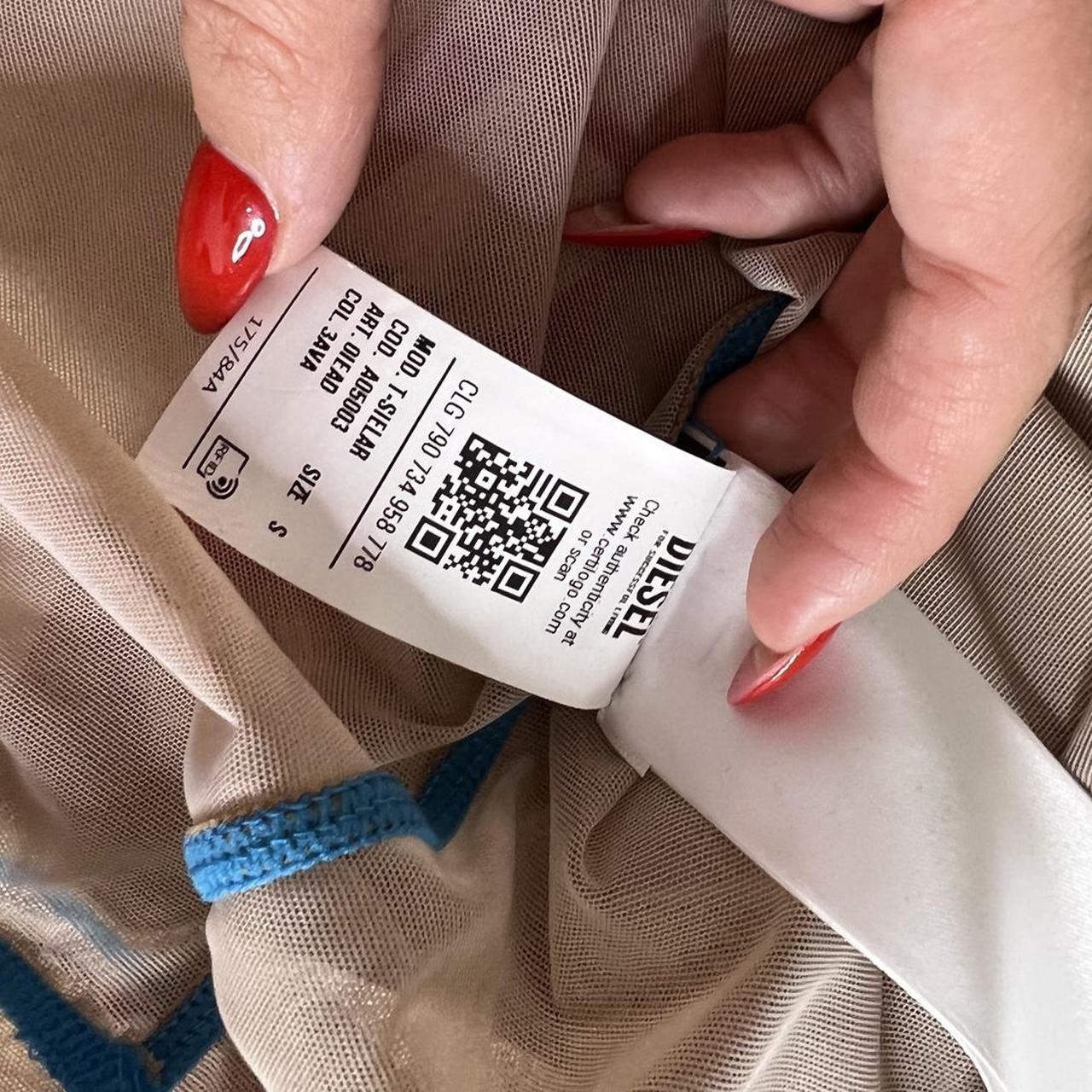 Diesel mesh Racer Long sleeve top Size small New... - Depop